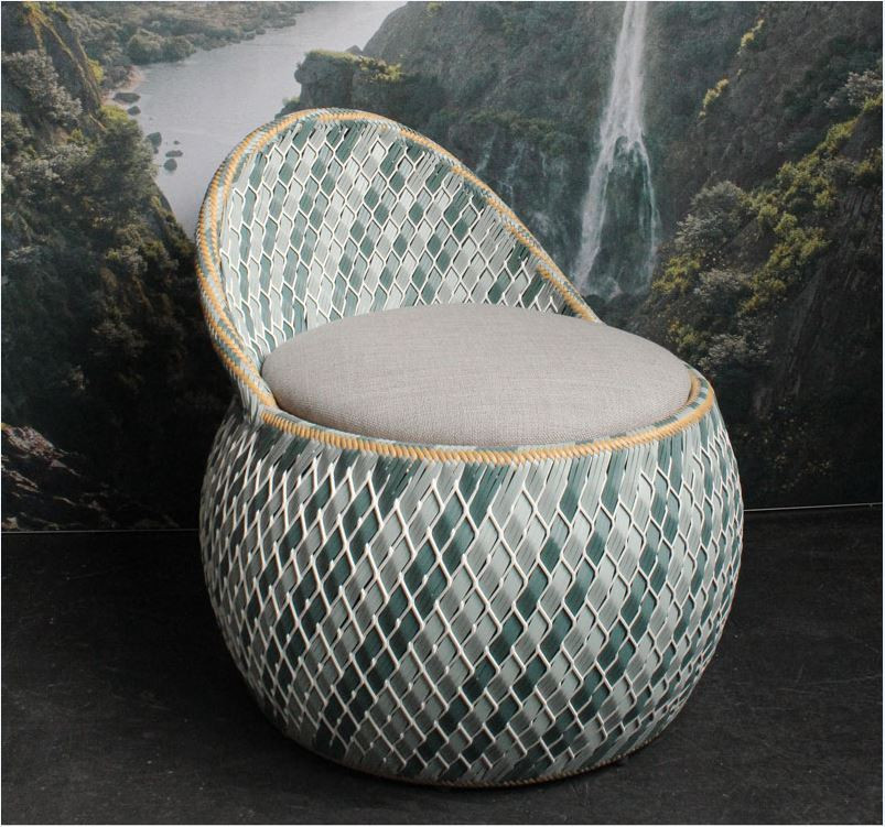 DEDON Club Chair DALA, white / bahamas - Ausstellungsstück ...